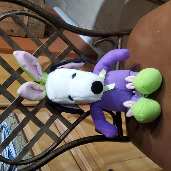 Peanuts | Toys | Vintage Snoopy Peanuts Plush Purple Easter Bunny Rabbit Slippers Stuff Animal ...